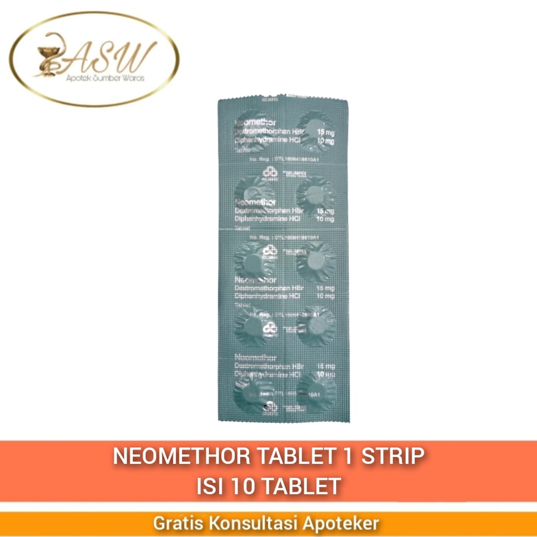 NEOMETHOR TABLET STRIP ISI 10 TABLET/ Obat Batuk | Lazada Indonesia