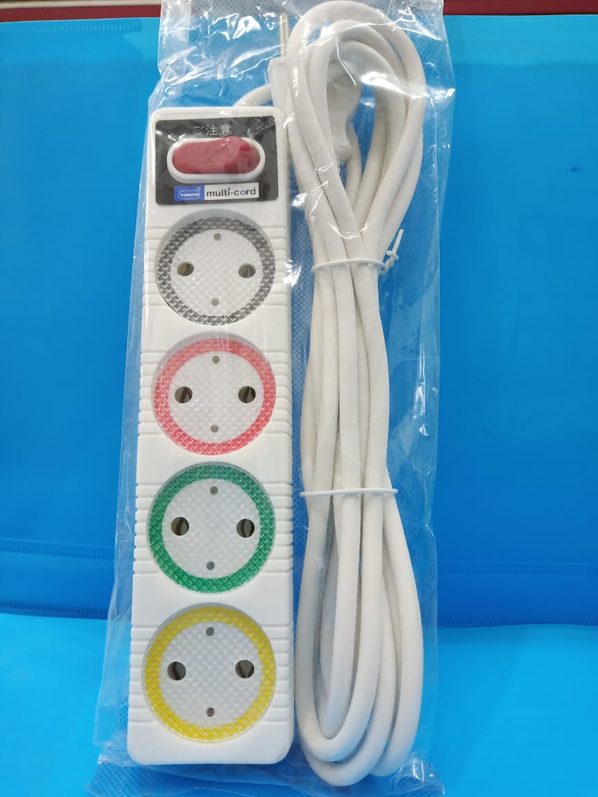 Terminal Stop Kontak LIstrik MULTICORD YUNIOR (SNI) 4 Lubang Colokan ...