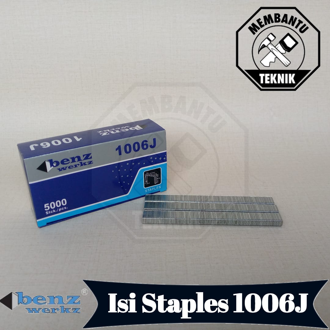 Isi staples tembak angin 1006J Benz Werkz Staples 1006J 5000Pcs / Isi ...