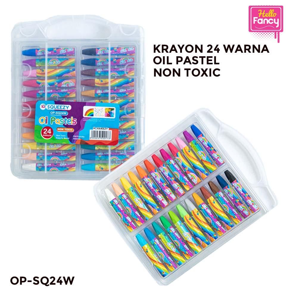 Krayon / Crayon Murah 24 Warna / Oil Pastel OP-SQ24 | Lazada Indonesia