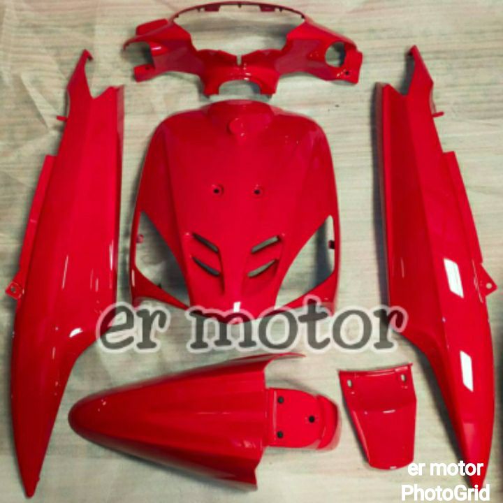 cover full body halus yamaha mio sporty merah cabe | Lazada Indonesia