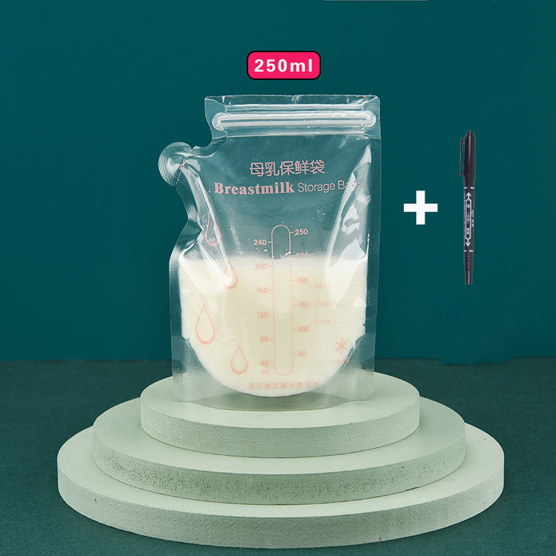 Halo-Halo 250ml Kantong ASI Breast Milk Plastik Asi Double Lock Asi ...
