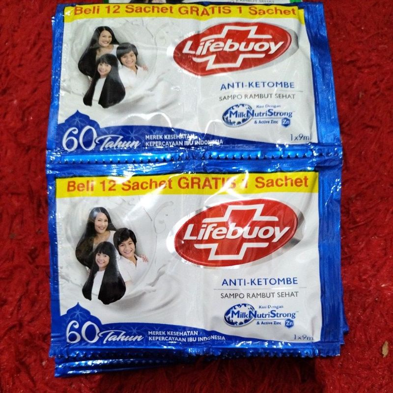 PROMO ! COD Shampoo / sampo lifebuoy sachet (2x12 pcs) | Lazada Indonesia