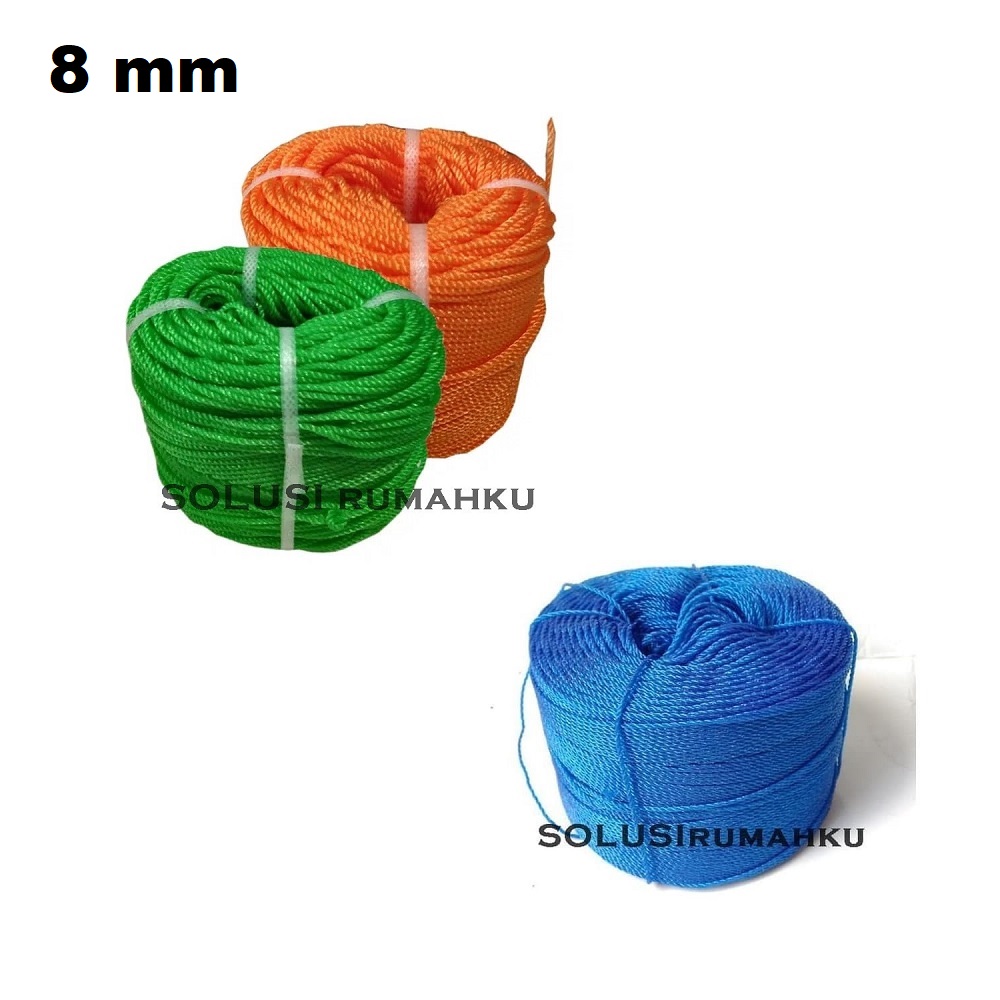 PER 10 MTR TALI TAMBANG PLASTIK 8 MM RIDO SUPER QUALITY | Lazada Indonesia