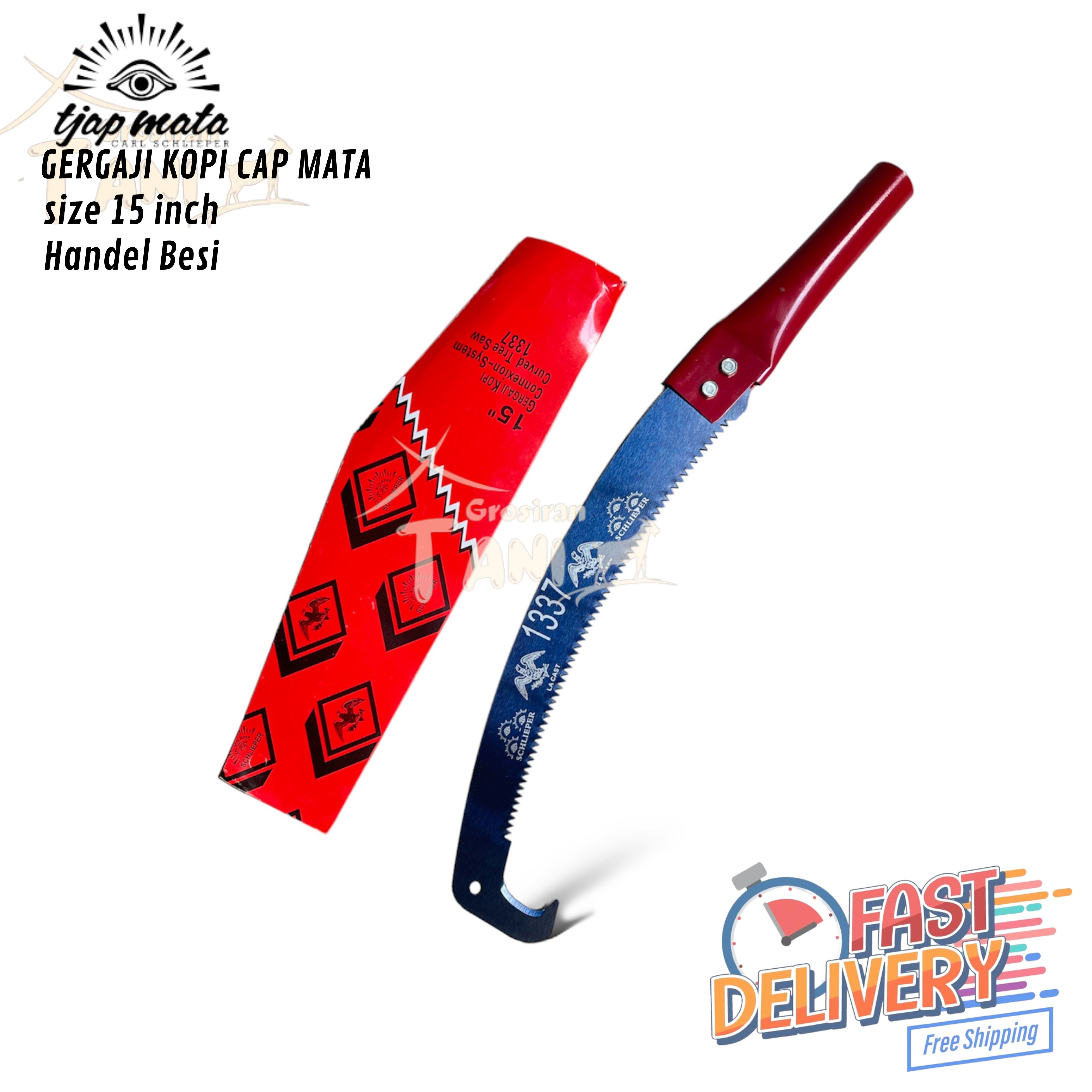 Gergaji Dahan Graji Ranting pohon Cap Mata - Gergaji Kopi / Gergaji Lengkung Cap Carl Schlieper ...
