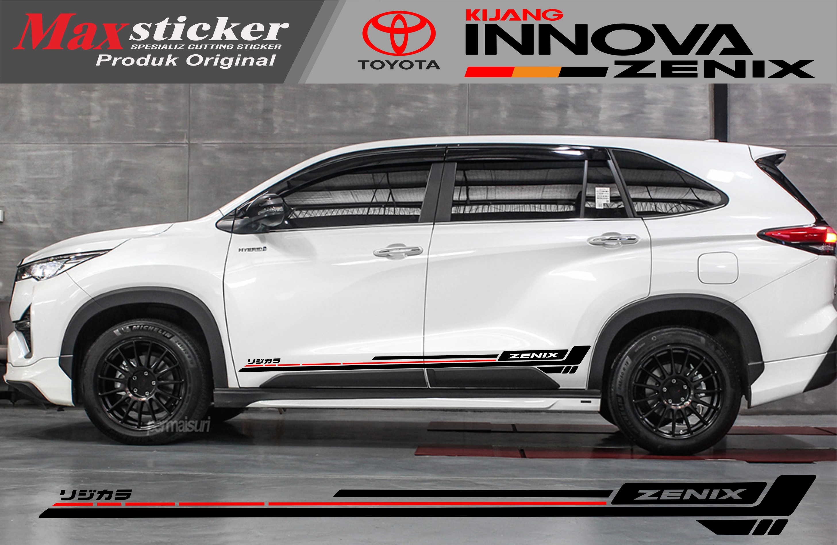 sticker toyota innova zenix sticker body samping innova zenix | Lazada ...