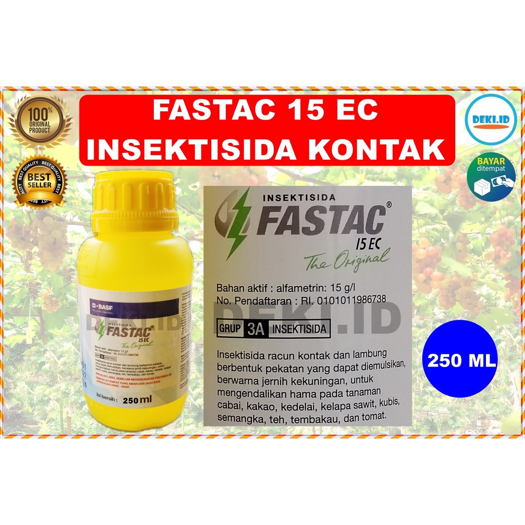 Fastac 15 EC 250 ml Insektisida Kontak Alfametrin Obat Hama Serangga ...