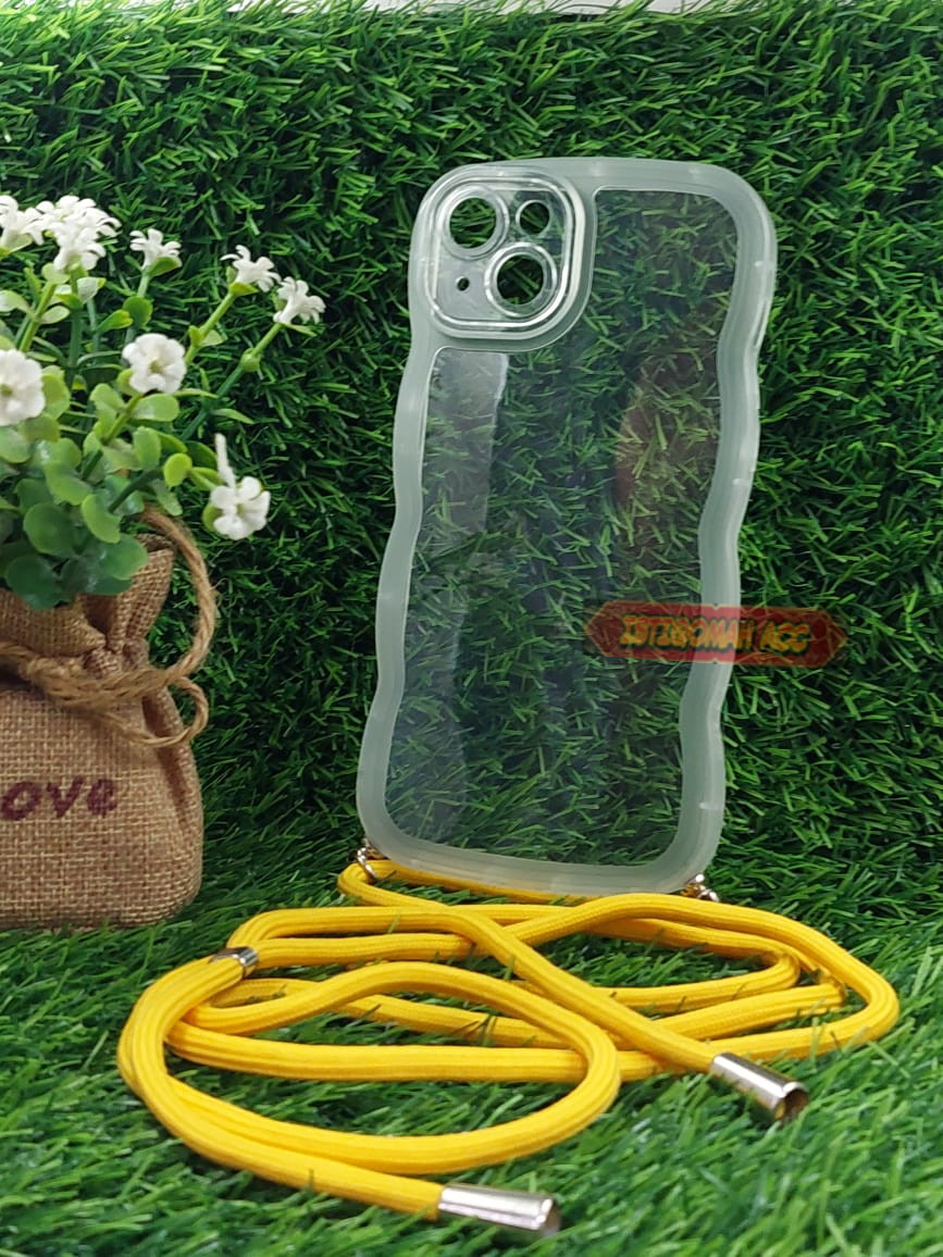 CASING GELOMBANG BENING+TALI BERWARNA ( IPHONE 13 ) CASE KELUARAN ...