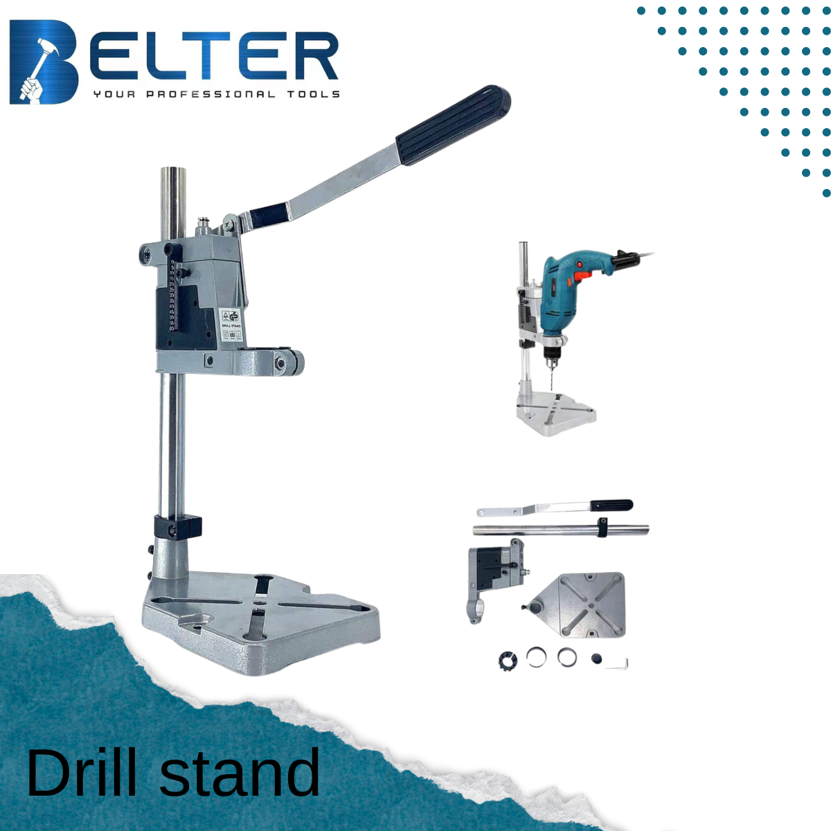 Dudukan Bor Stand Drill Stand Adapter Pengubah Mesin Bor Tangan Ke Bor ...
