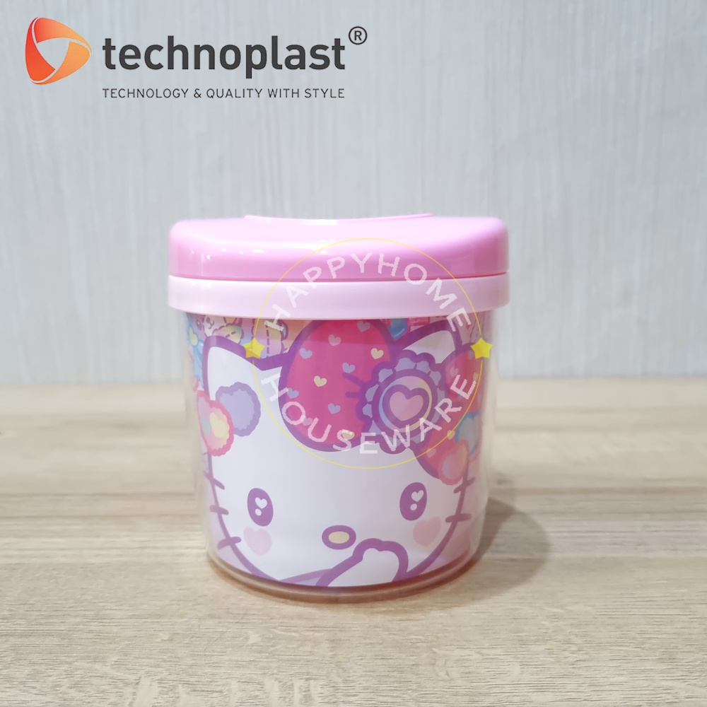 TECHNOPLAST Hello Kitty Round Tissue Box / Tempat Tissue Bulat Roll ...