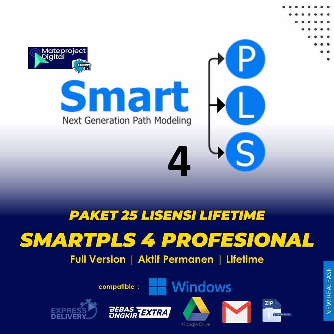 PROMO Paket 25 Lisensi SmartPLS 4 Profesional Aktif Lifetime Fitur Unlimited | Lazada Indonesia
