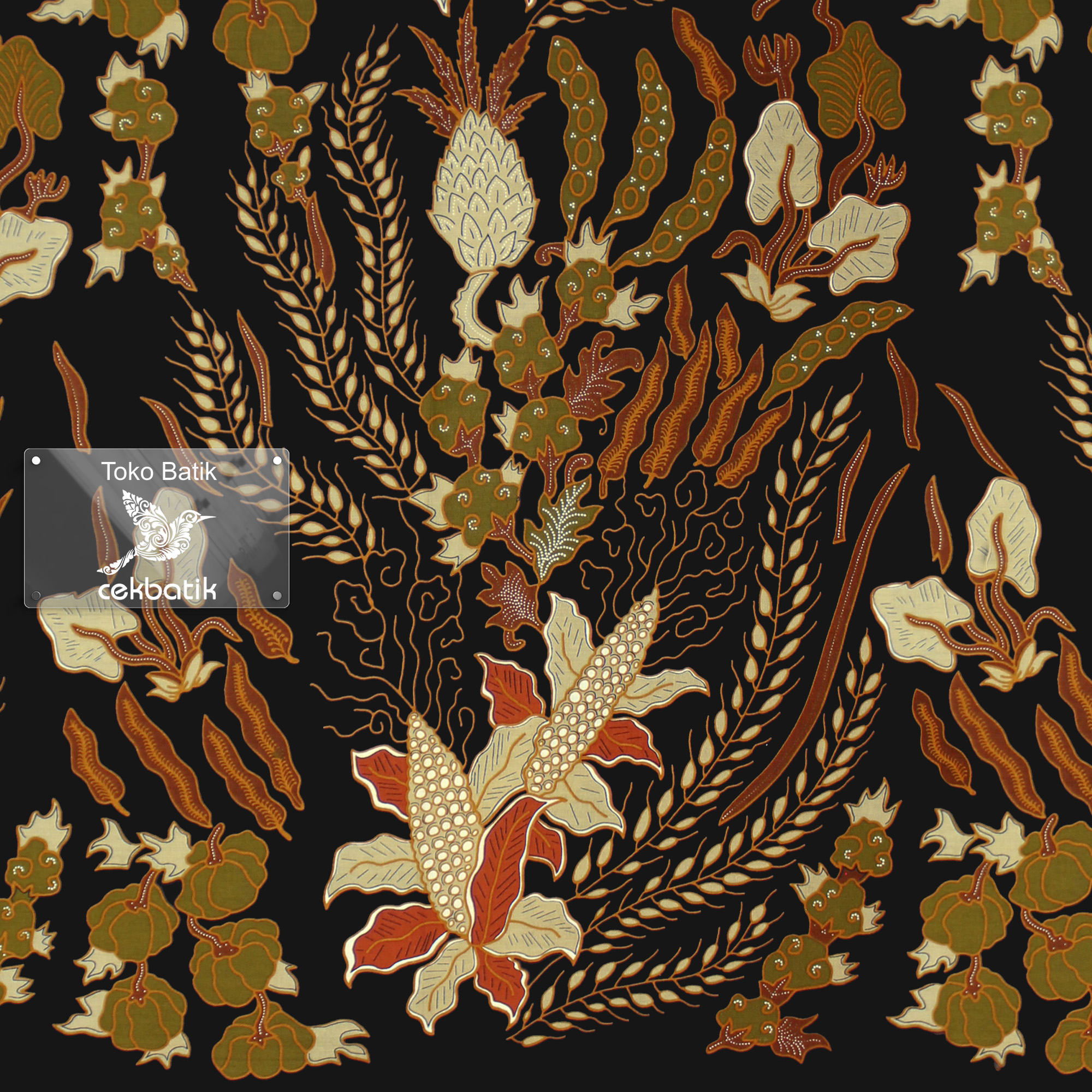 kain batik - Motif Buket Batik Jagung Unik (Ukuran 2 Meter Lebih ...