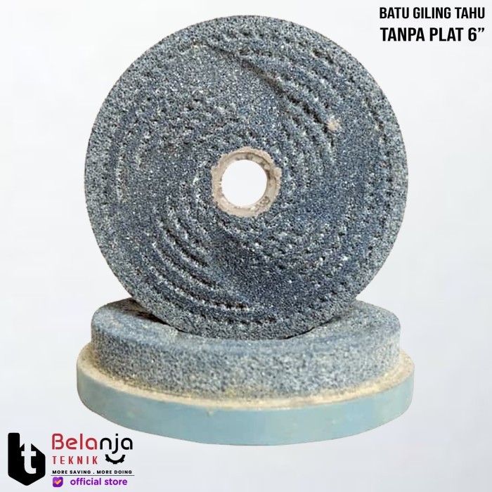 Batu Gilingan Tahu 6 Inch Plat Dudukan Tahu Kedelai 6" Inchi Giling ...