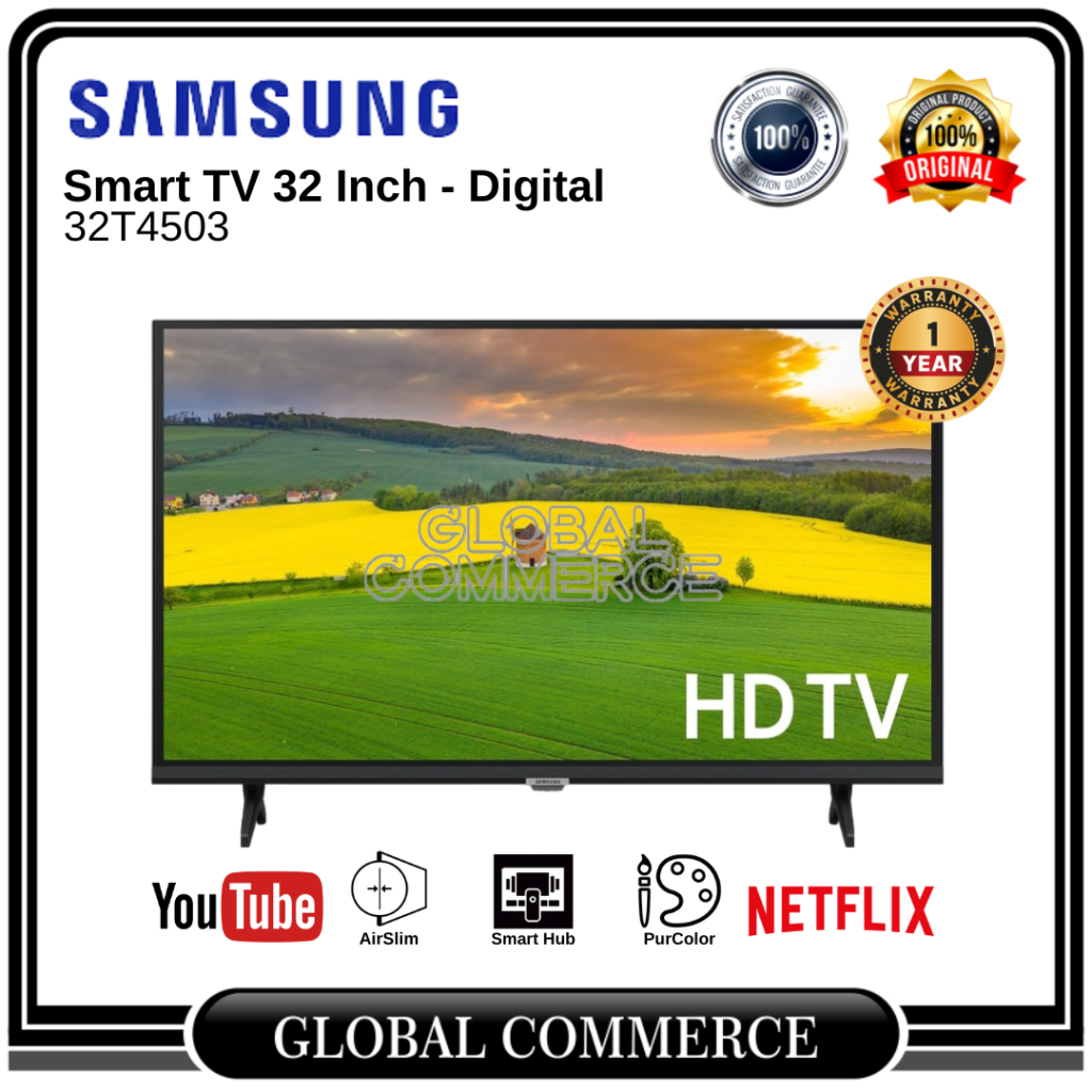 Samsung 32T4503 HD Ready Smart LED TV 32 Inch UA32T4503 New 2023 ...