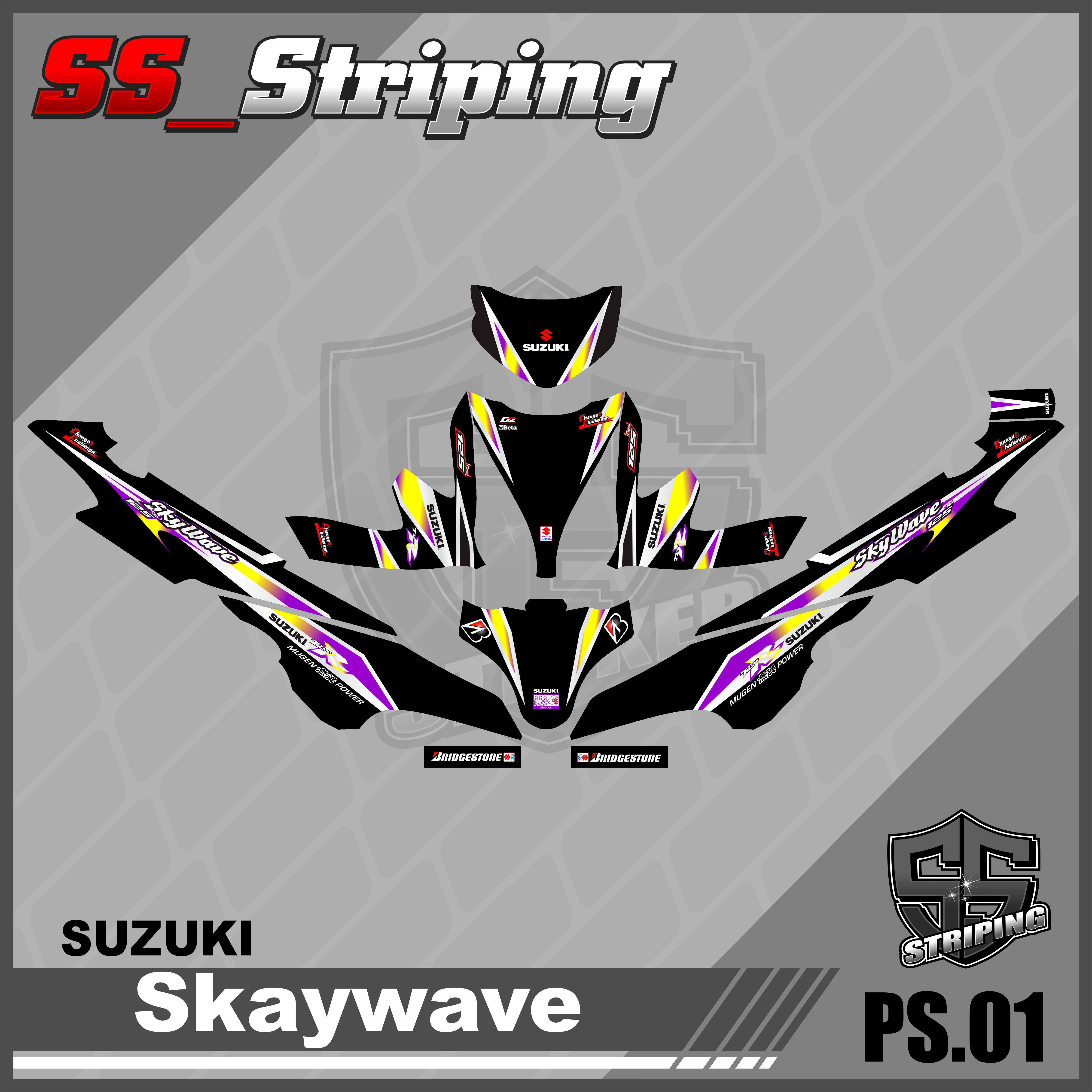 Decal Sticker Full Body Skywave - Sticker Full Body Skywave. PS.001 | Lazada Indonesia