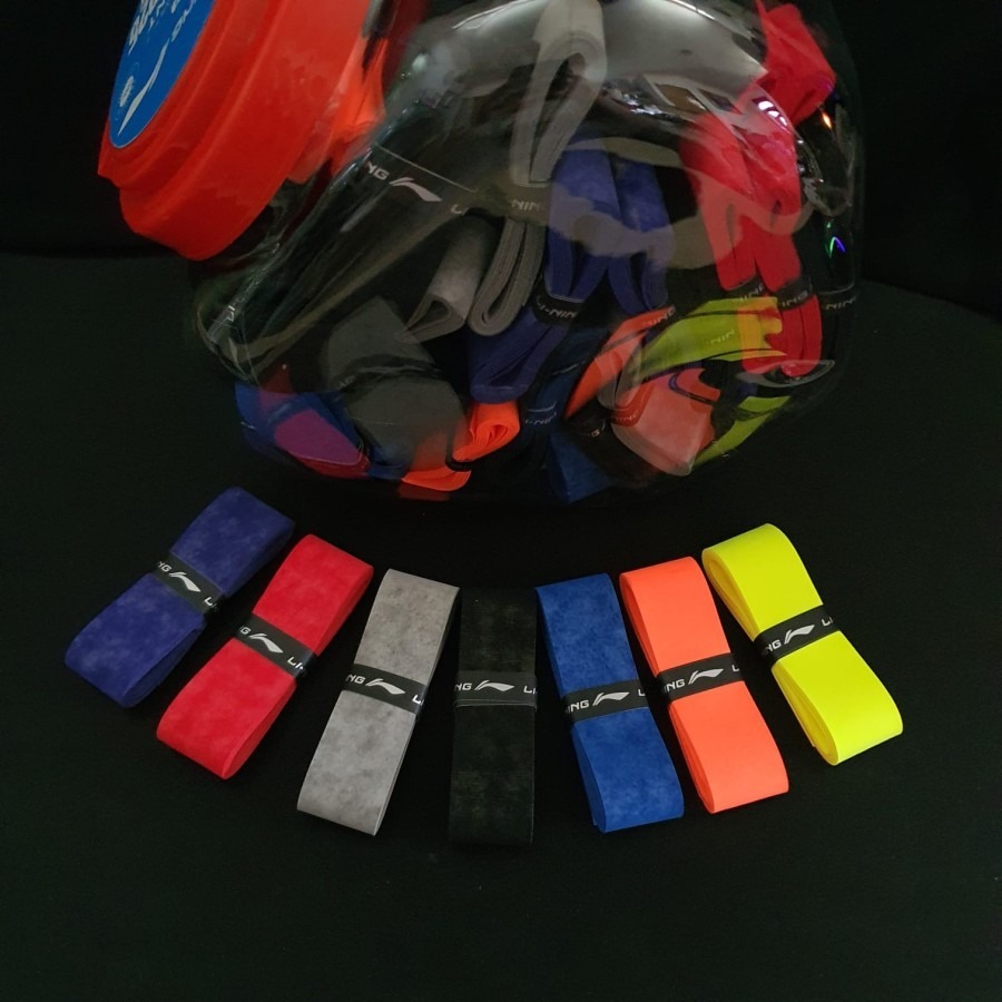 Grip Karet Lining GP25-100T Li-Ning Badminton Hand Grip Tipis ORIGINAL ...