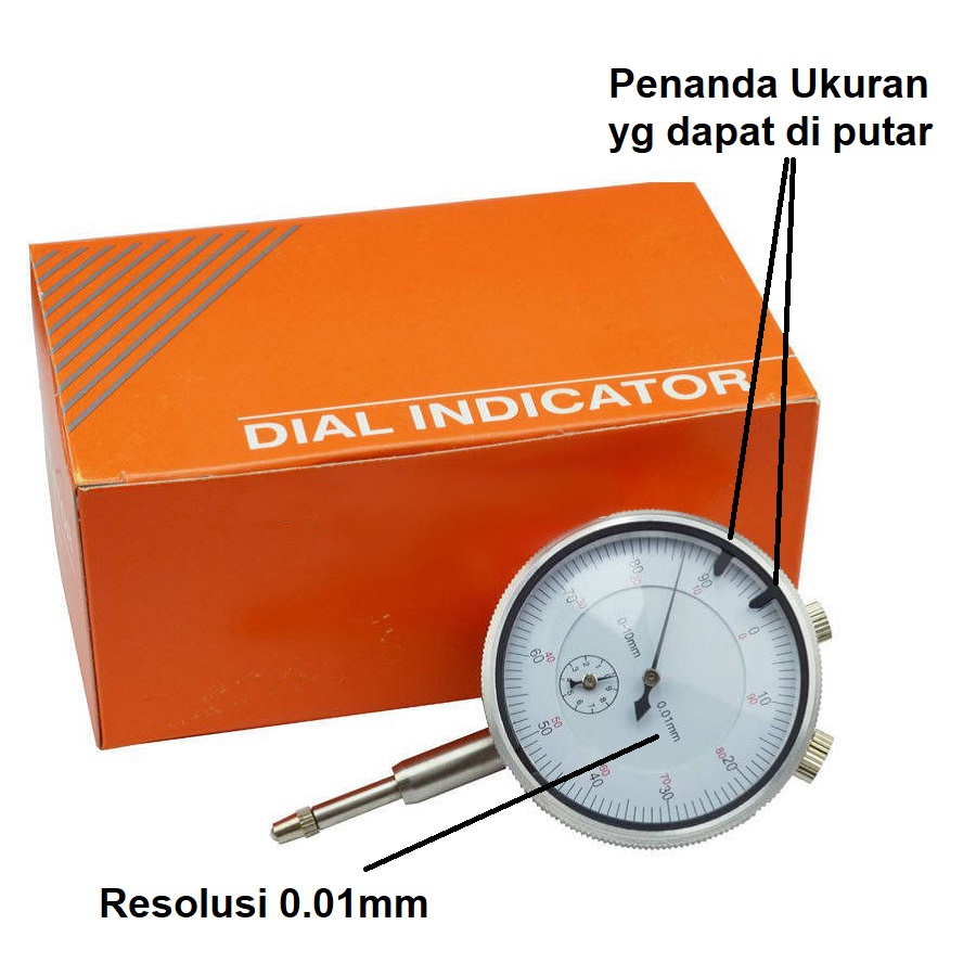 Dial Indicator Dial Gauge Alat Ukur Goyangan Pengukur Poros Kerataan ...