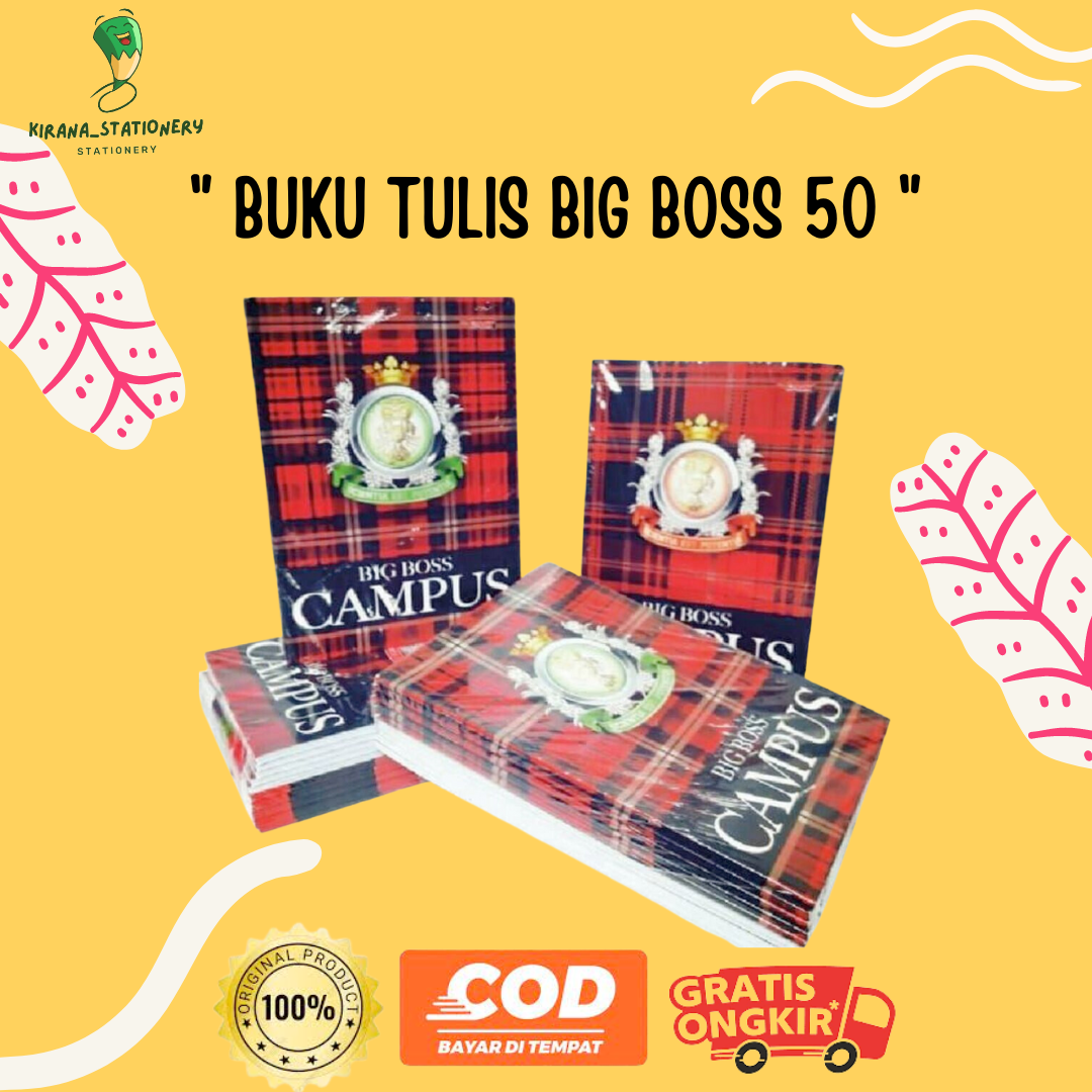 BUKU TULIS BOXY BIG BOSS 50 LEMBAR 1PAK BUKU BOXY BIG BOSS BUKU TULIS ...