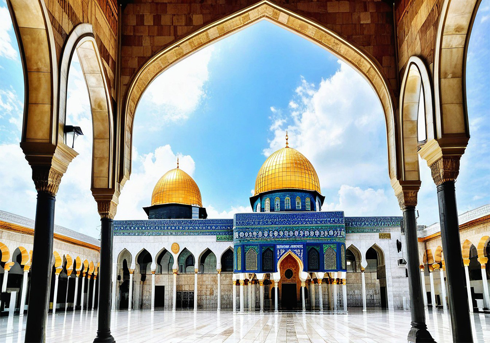 LUKISAN POSTER CETAK BIG JUMBO MASJID AL AQSA Code 99 / dekorasi ...