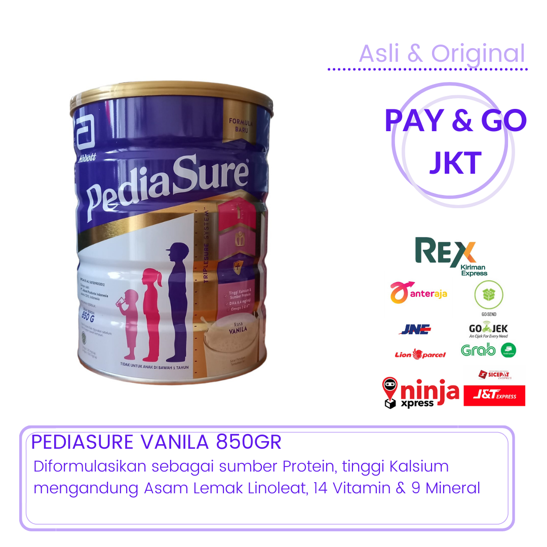 PEDIASURE VANILA 850GR 1-10 TAHUN SUSU FORMULA PERTUMBUHAN ANAK ...