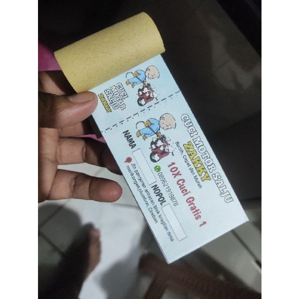 kupon karcis eceran/satuan CUSTOM HARGA DILUAR DESAIN zain grafika ...