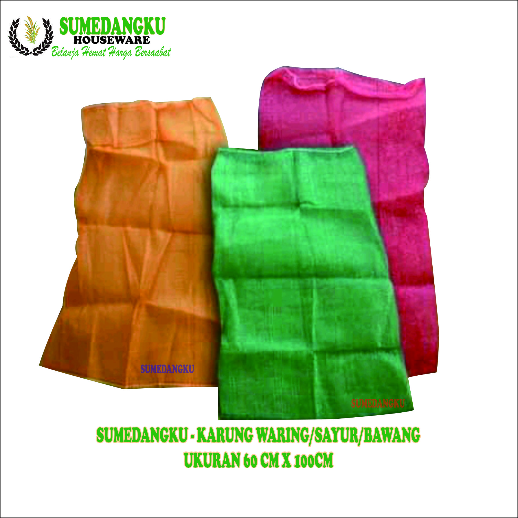 20pcs Karung Waring - Karung Waring ukuran 60cm x 100cm, 50Kg - Karung ...