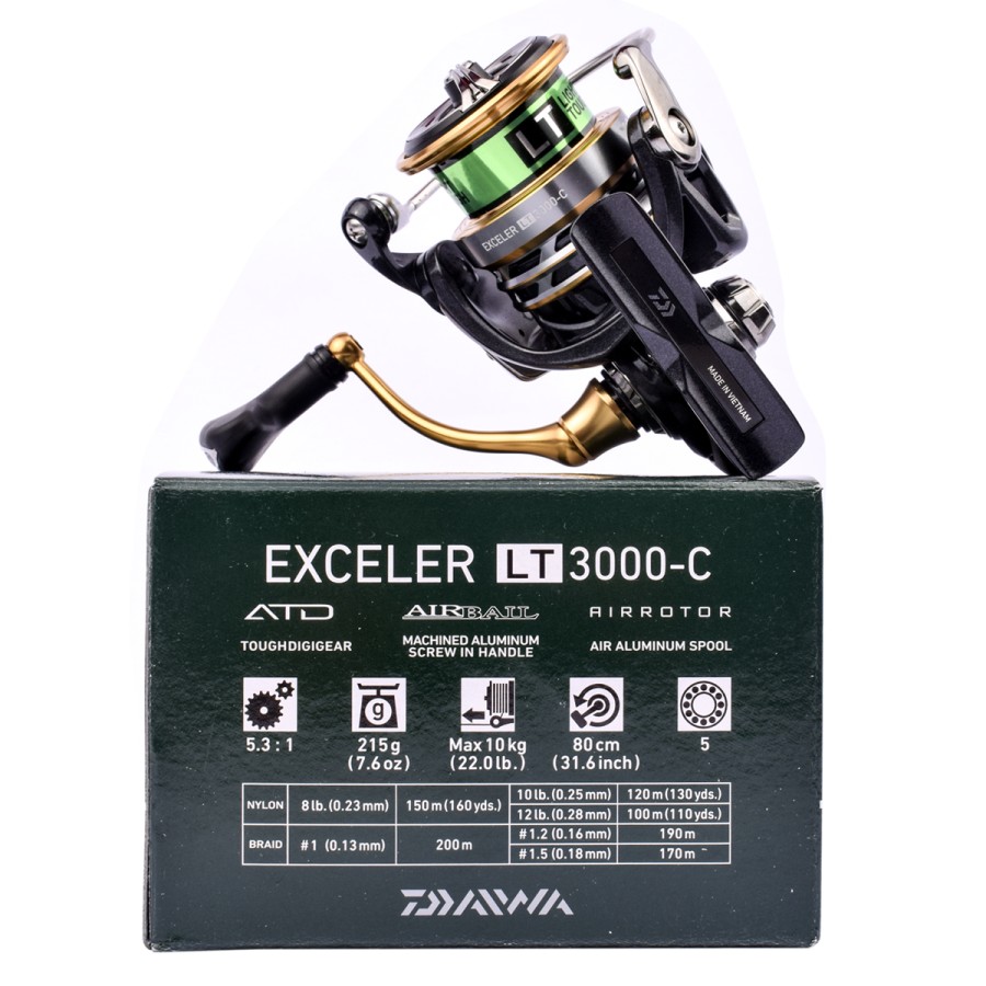 Reel Daiwa Exceler LT 3000 C Power Handle | Lazada Indonesia