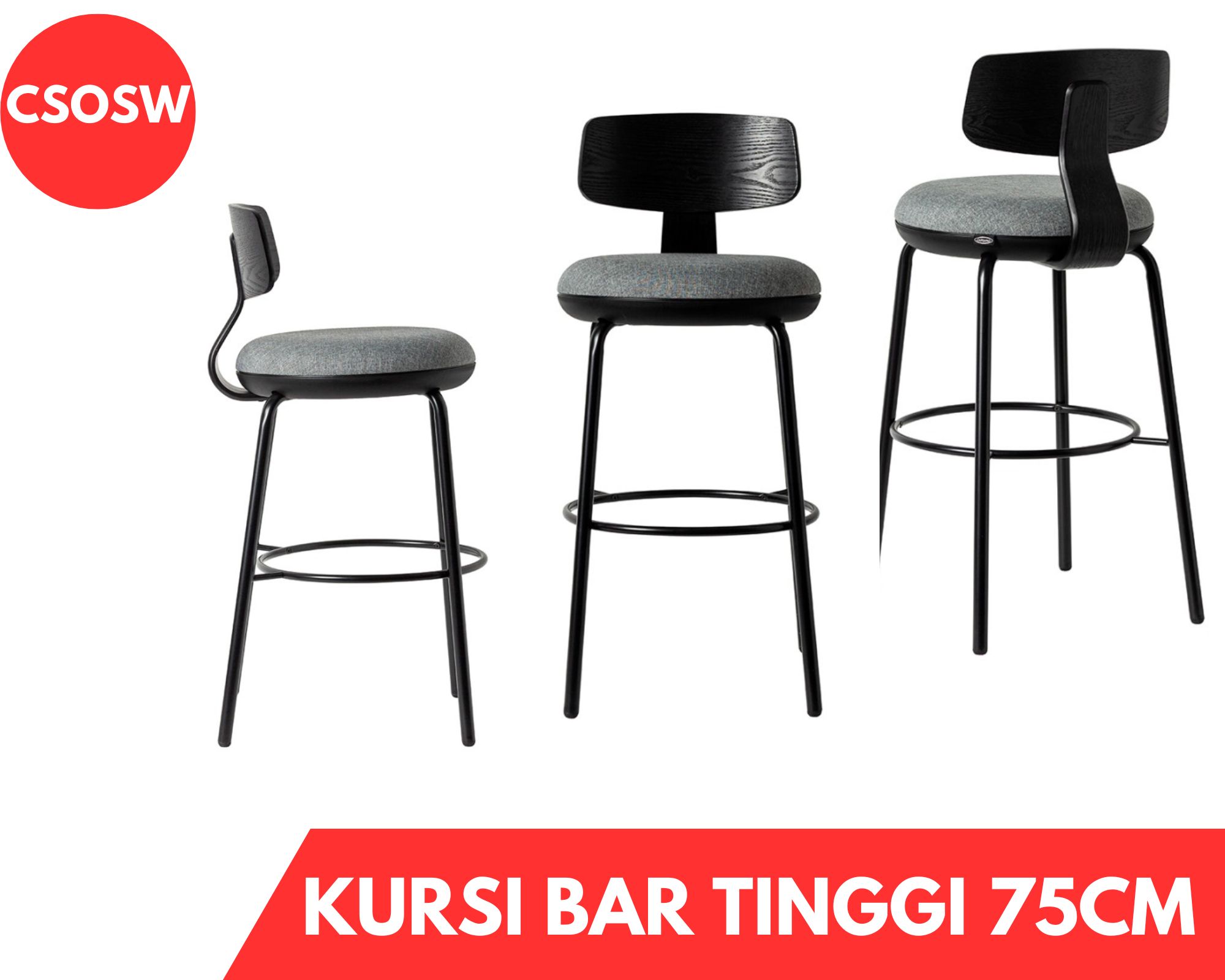 Informa Soji Kursi Bar Kafe Bangku Counter Meja Tinggi Kursi Kitchen ...