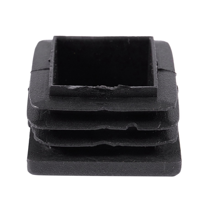 Plastic Square Tube Inserts End Blanking Caps 30mm x 30mm 30 Pcs Black ...