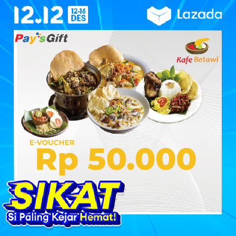 Voucher Digital Kafe Betawi Value Rp. 50.000 - Feb Promo | Lazada Indonesia