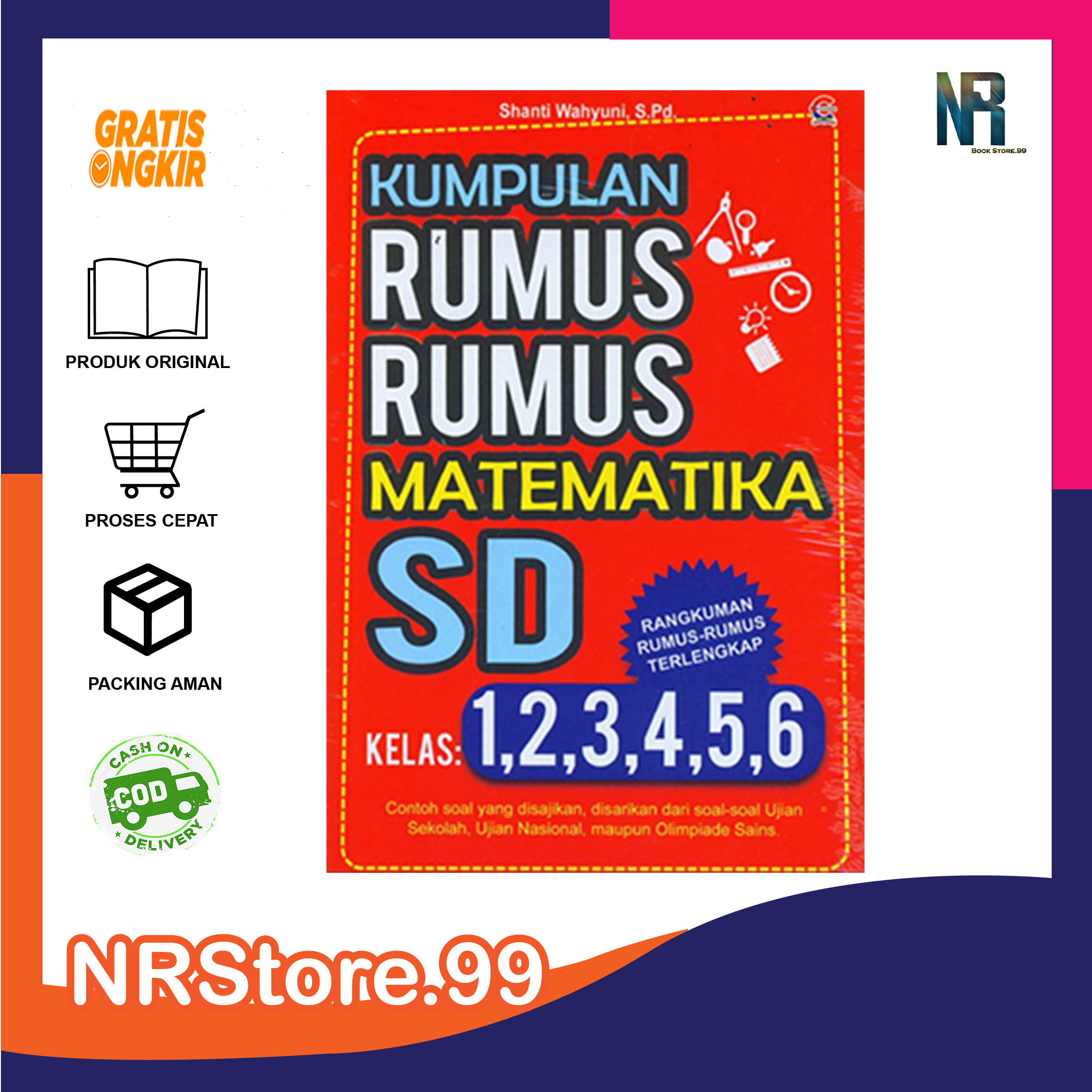 RUMUS-RUMUS MATEMATIKA SD KELAS 1,2,3,4,5,6 SUPER LENGKAP | Lazada ...