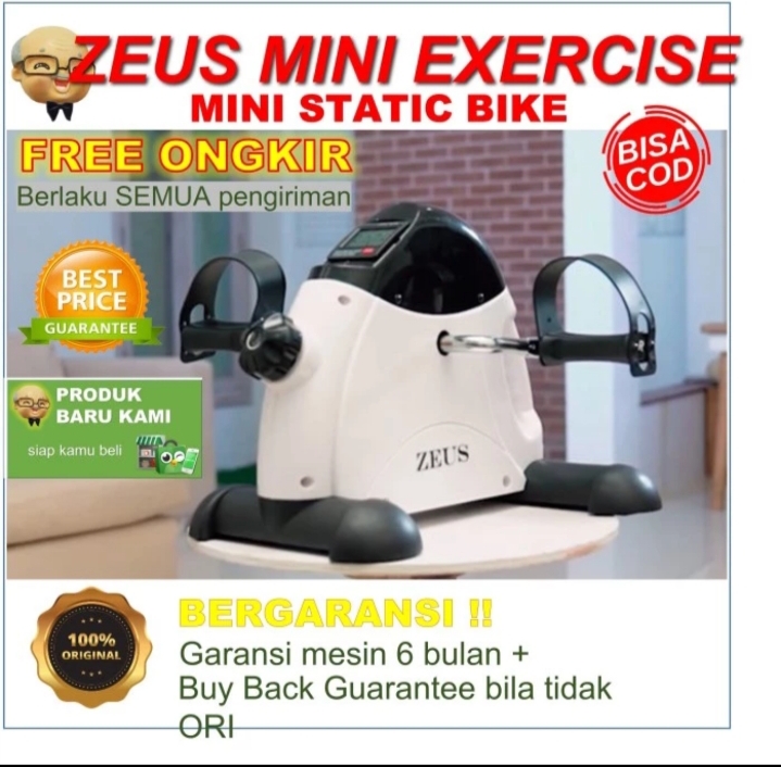 Sepeda Statis ZEUS MINI STATIC BIKE - Sepeda Terapi | Lazada Indonesia