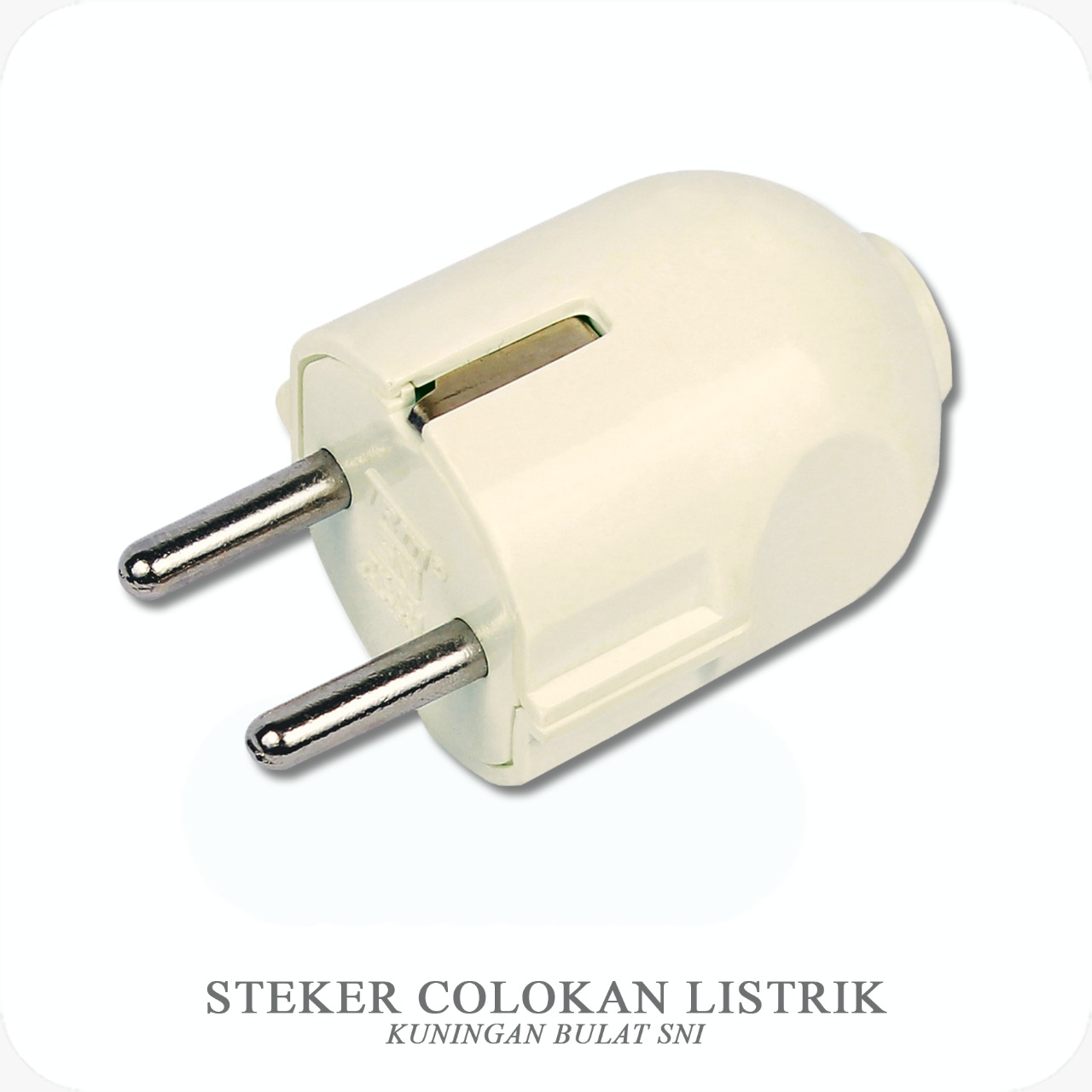 STEKER ARDE BULAT PUTIH / STEKER COLOKAN PUTIH / KEPALA COLOKAN TUNGGAL ...