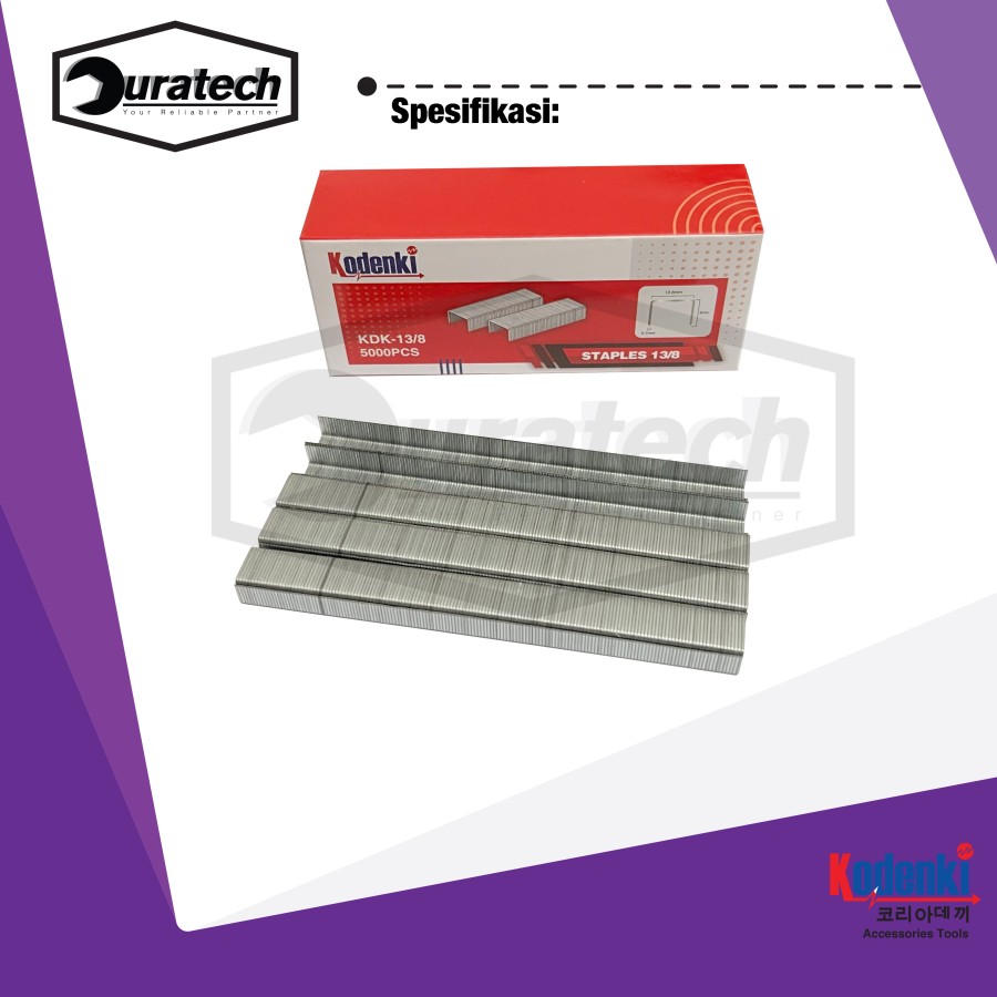 Isi Staples 13/8 (8mm) tembakan tangan R23 / isi Gun tacker R23 Benz ...