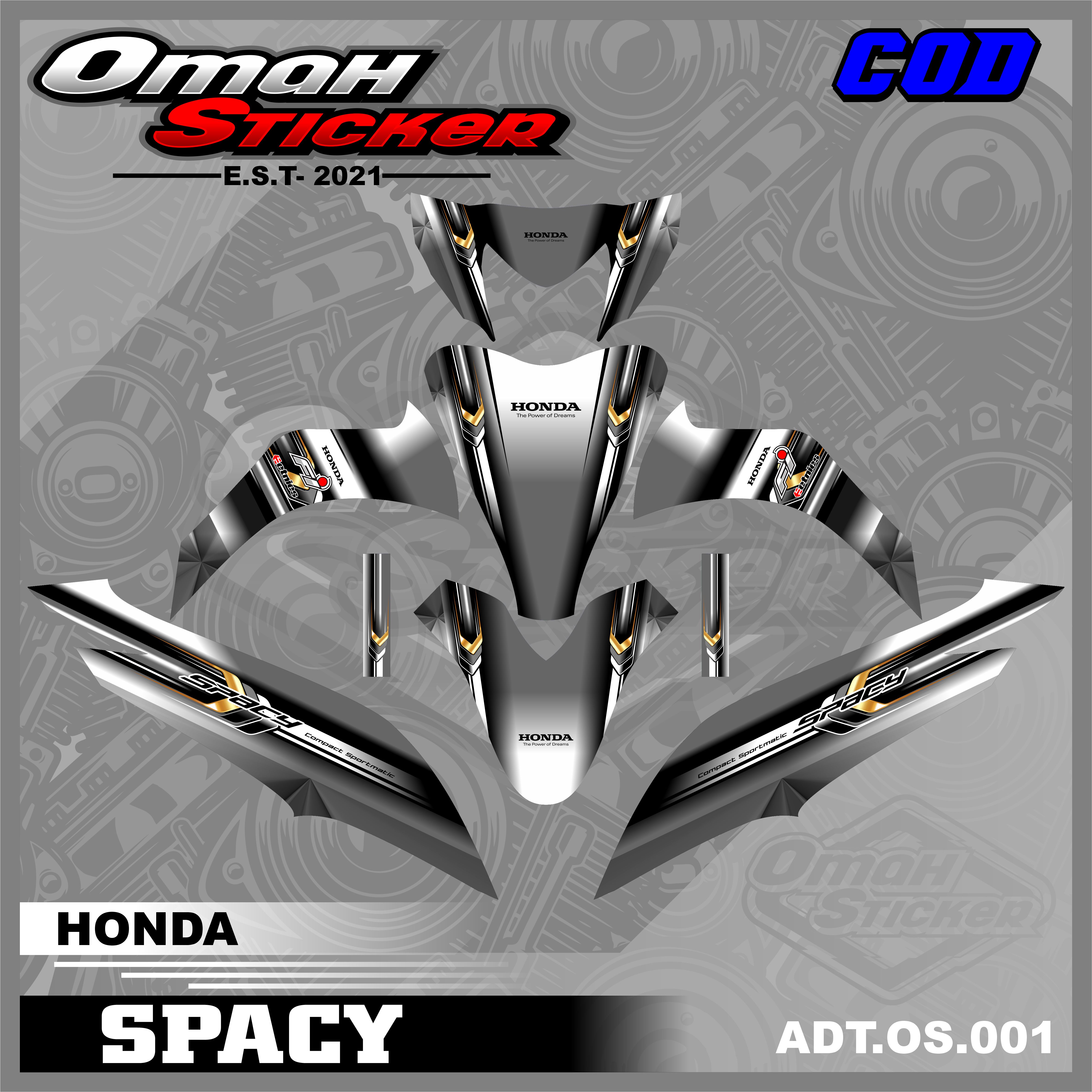 Decal Honda SPACY .Sticker Decal Lis Variasi SPACY Full Body DESIGN ...