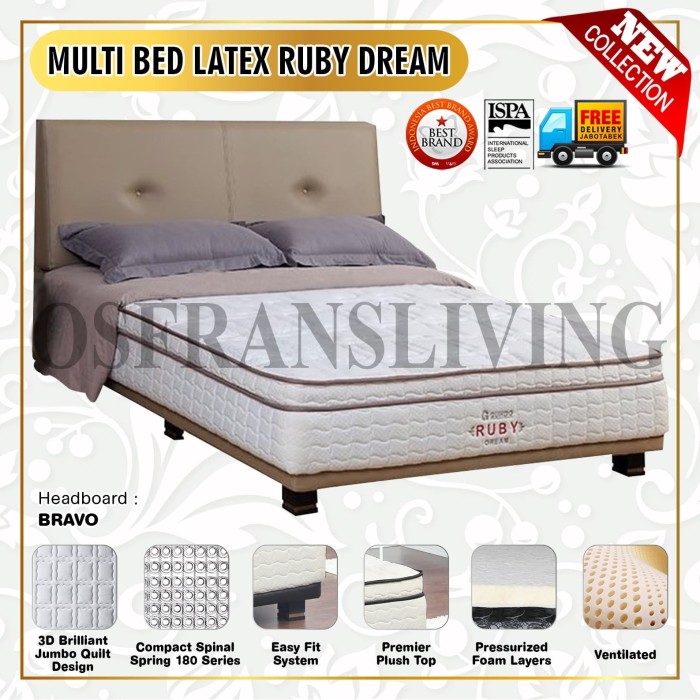 Guhdo Multibed Latex Ruby Dream - FULLSET Bravo Style | Lazada Indonesia