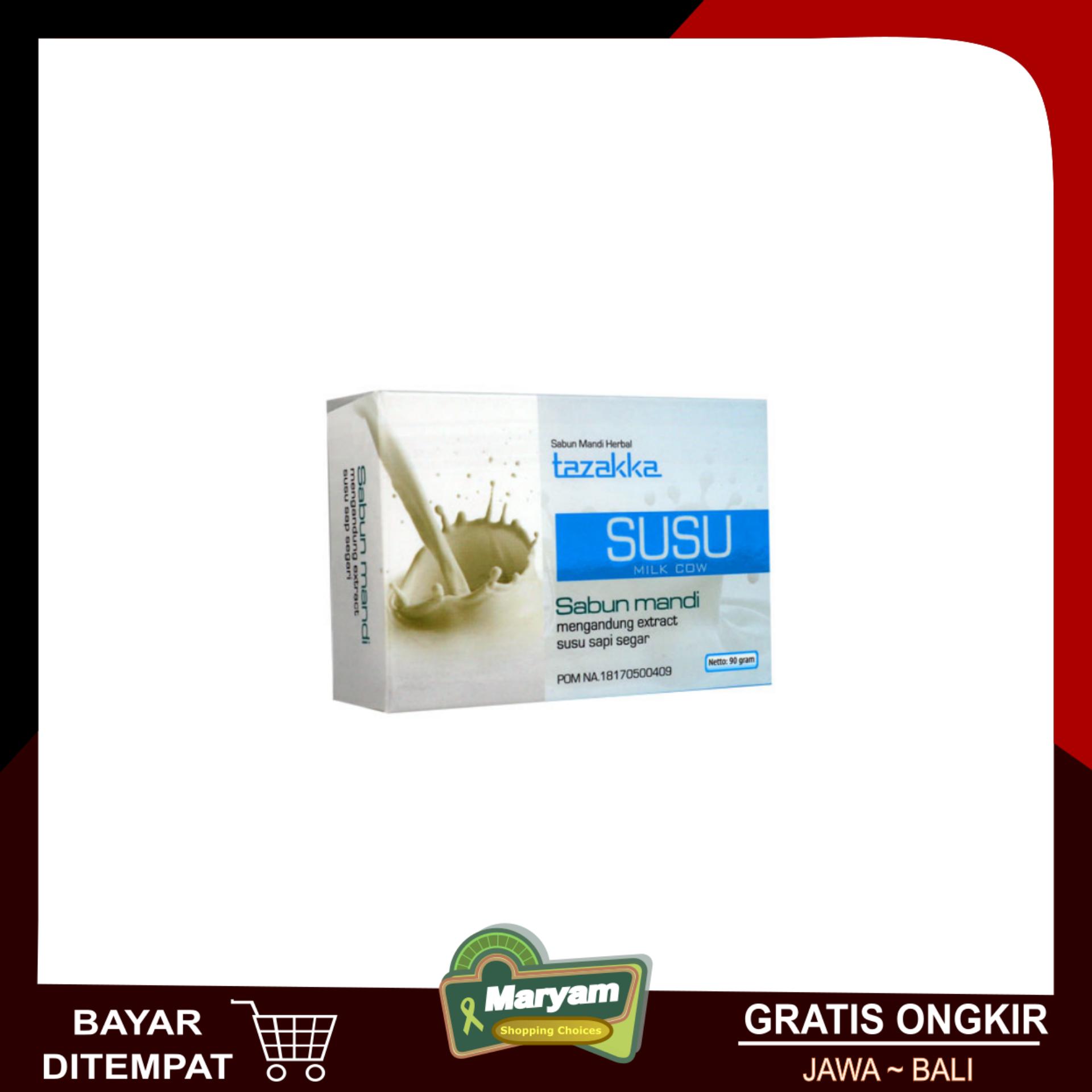 Tazakka Sabun Susu Sapi 90gr - Sabun Mandi Herbal Milk Cow - Ekstrak ...