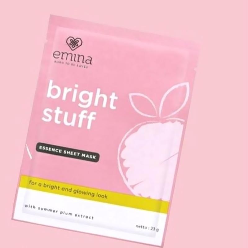 emina masker wajah / emina sheet mask / masker wajah glowing dan putih ...