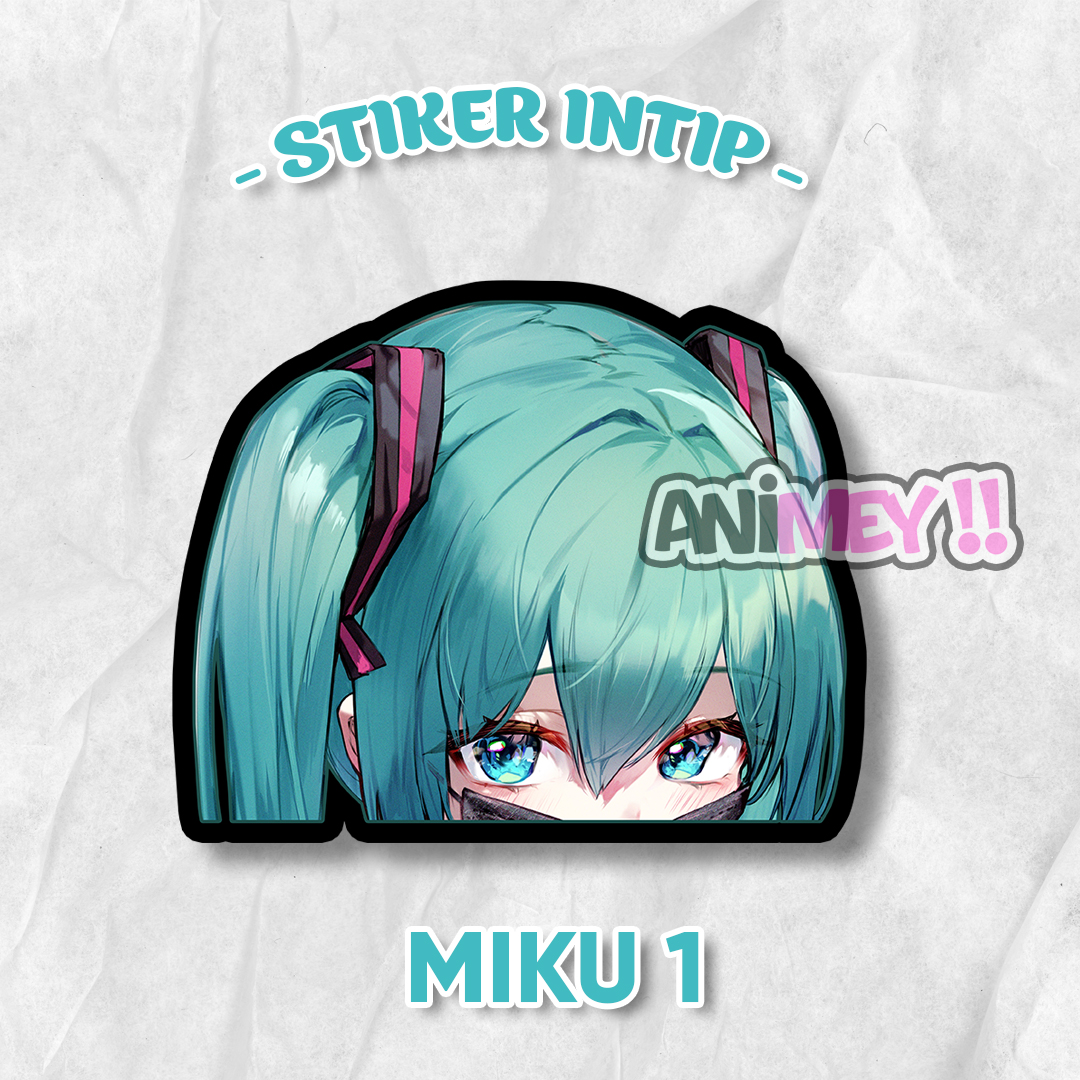 Stiker Intip Miku Hatsune / Sticker Anime Waterproof | Lazada Indonesia