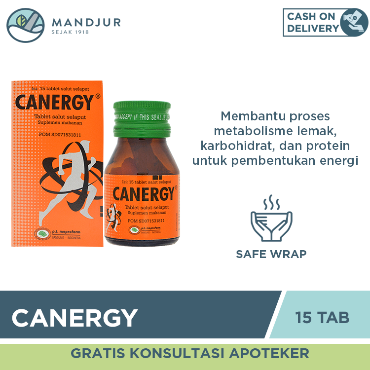 Canergy 15 Tablet - Suplemen Pendamping Diet / Suplemen Fitnes | Lazada ...