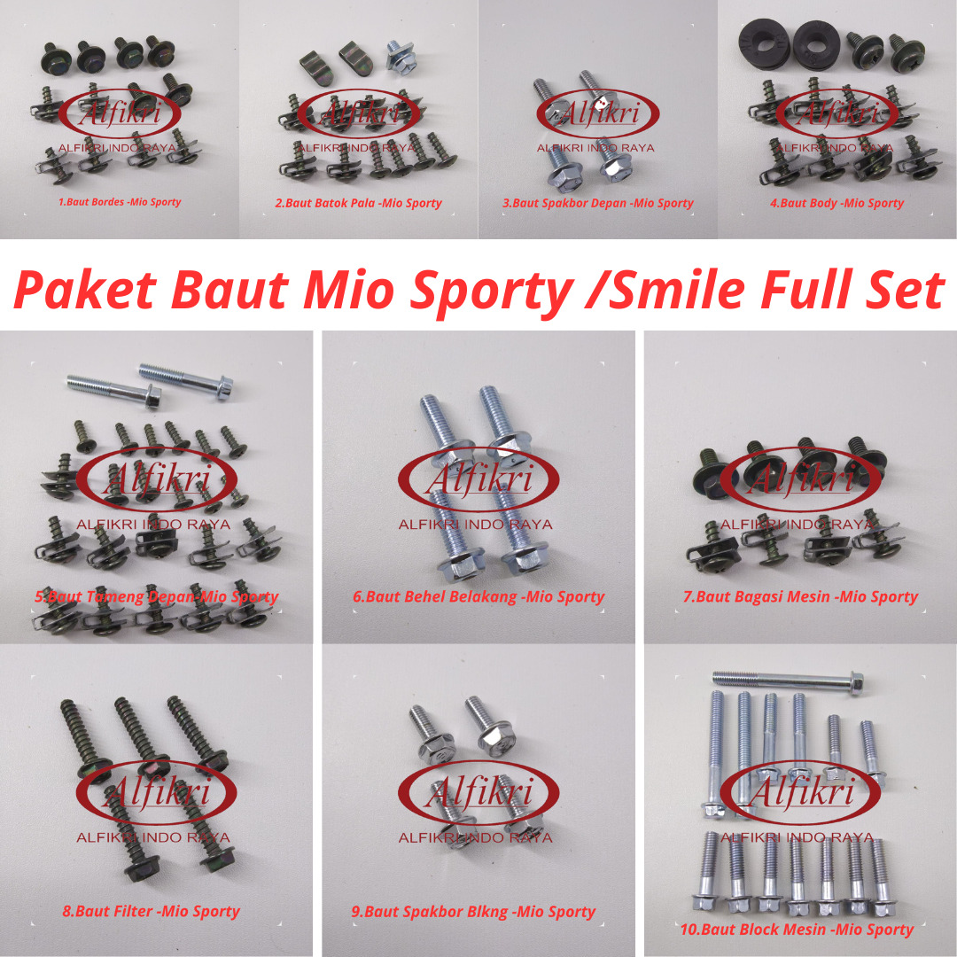Baut Mio Sporty /Baut Lengkap Mio Sporty Dan Mio Smile Mio Lama Full ...