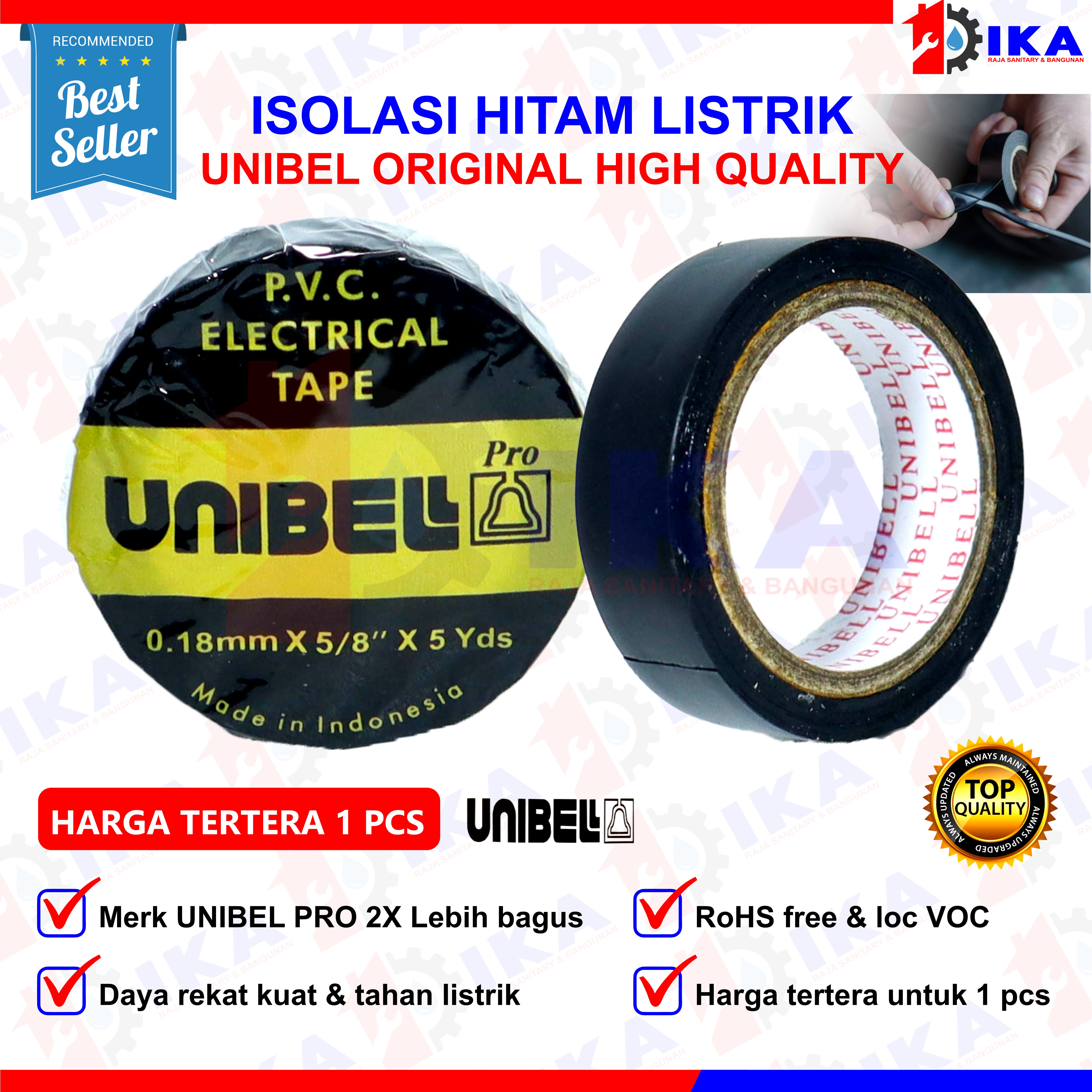 Promo Isolasi Listrik Unibel KECIL / Unibell Hitam Kecil | Lazada Indonesia