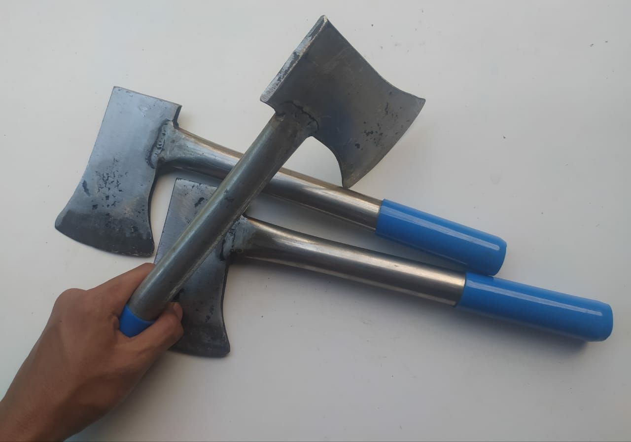 kapak cacah tulang daging/kayu kapak gagang pipa besi | Lazada Indonesia