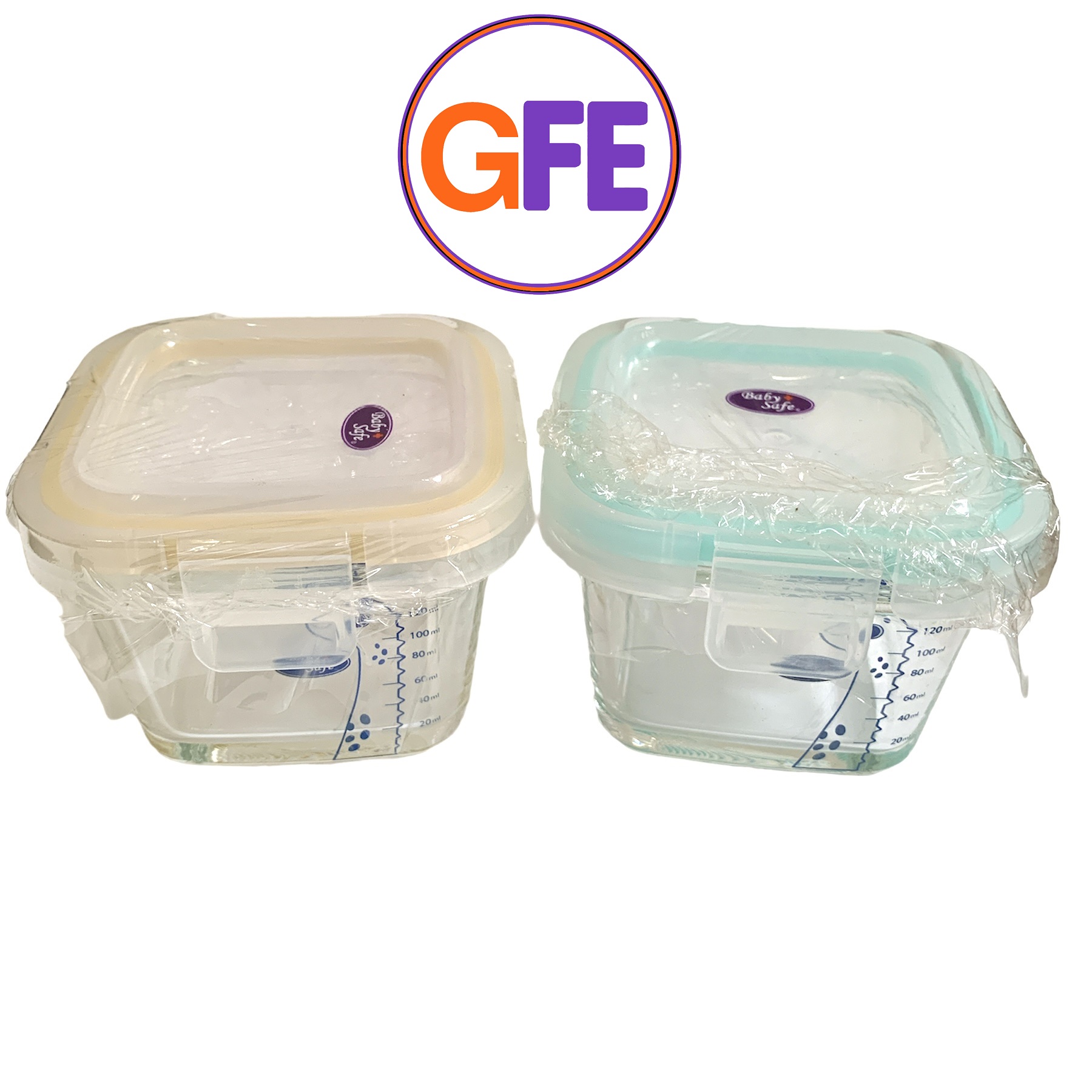 Baby Safe Glass Food Container Kontainer Kaca Anti Bocor Tahan Panas ...