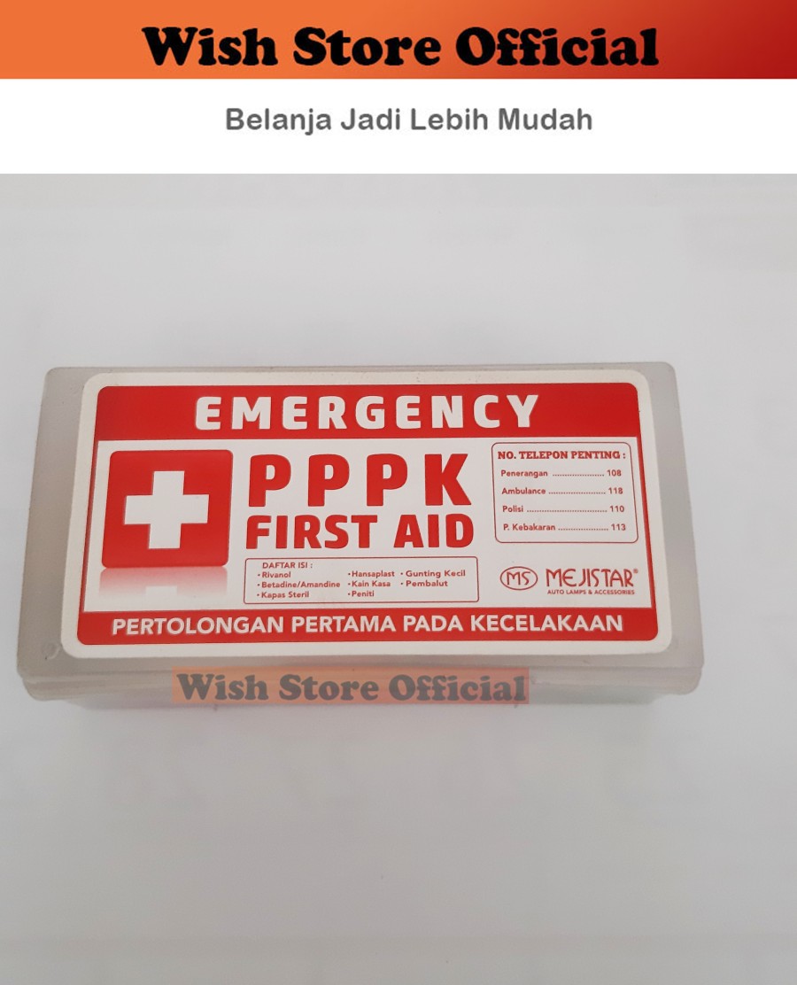 Kotak obat P3K / PPPK Plastik Di mobil / Uks perlengkapan pertolongan ...