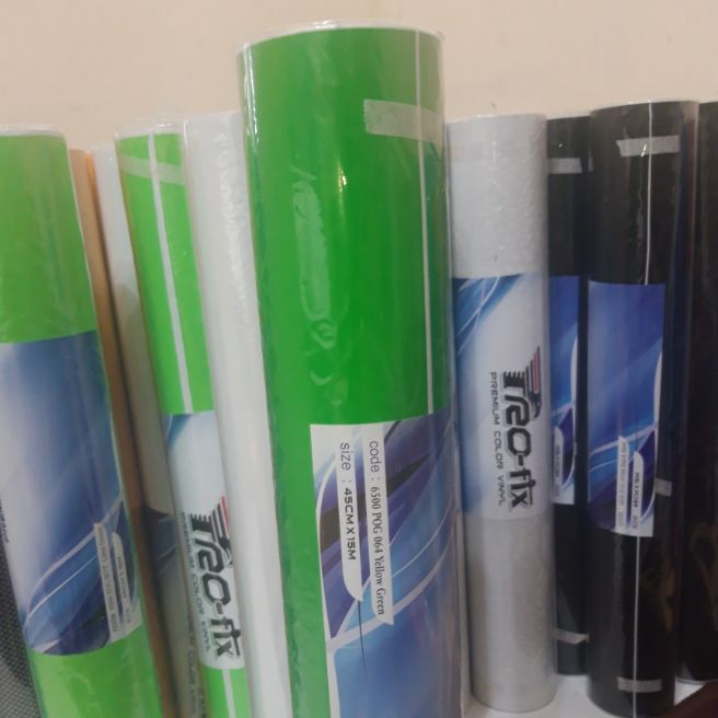 stiker skotlet hijau glossy 1 roll (lebar 45cm panjang 15 meter ...