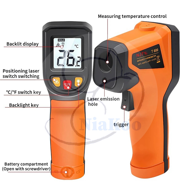 Thermometer Infrared Laser Digital Non Contact LCD Backlit - TH103 ...