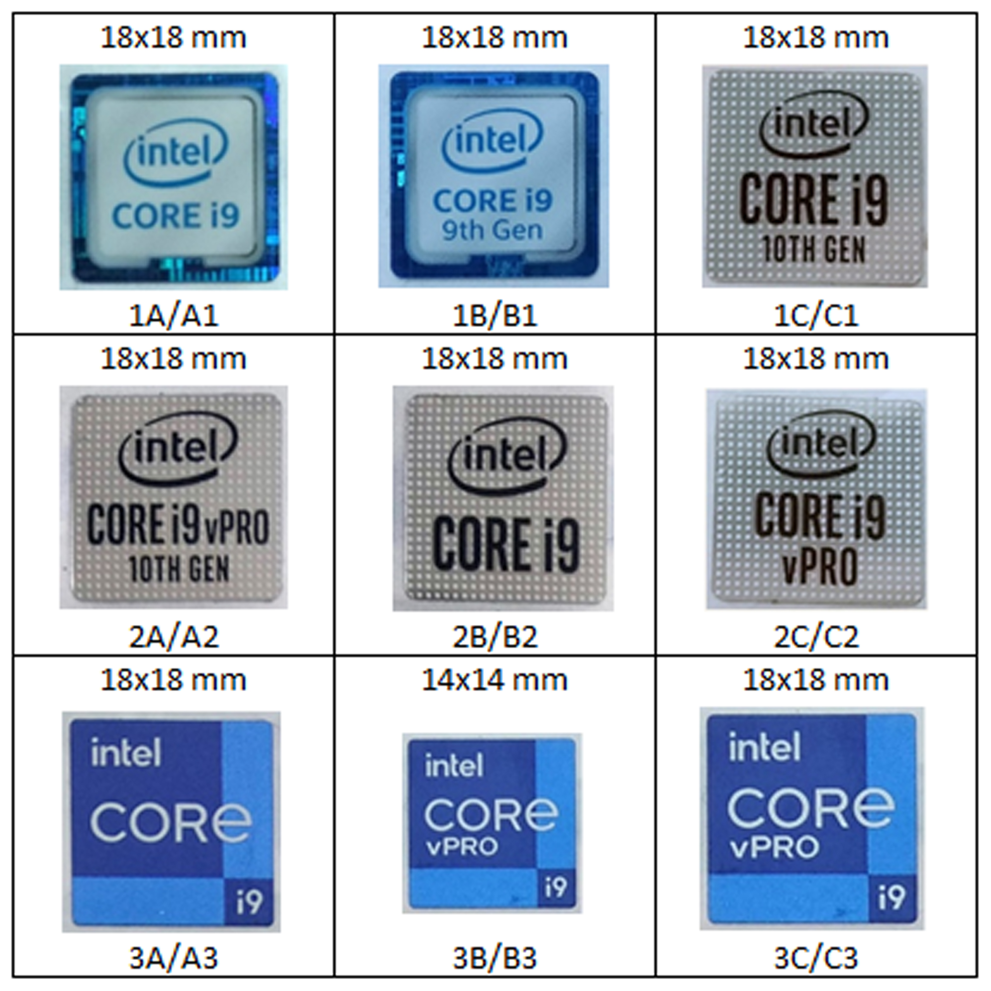 Stiker Sticker Intel Core i9 Original | Lazada Indonesia