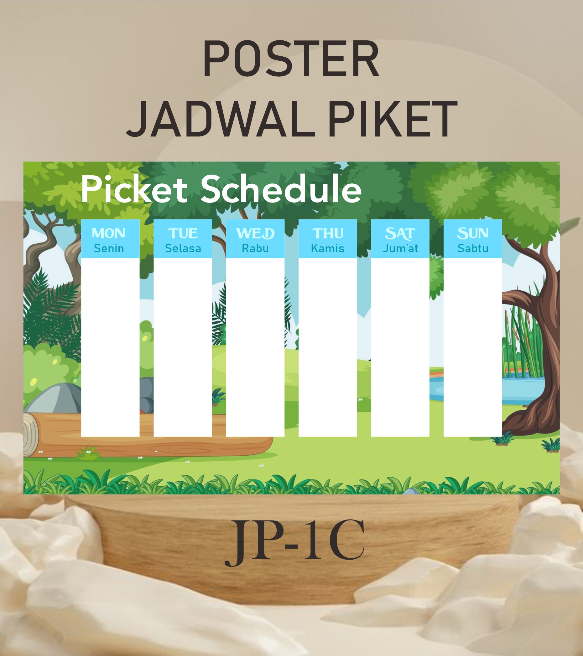 Poster Jadwal Piket Kebersihan Vol 1 | Lazada Indonesia