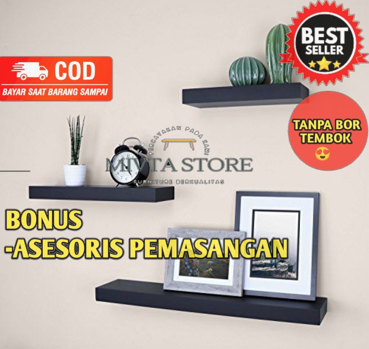 AMBALAN RAK DINDING 60 CM | Lazada Indonesia